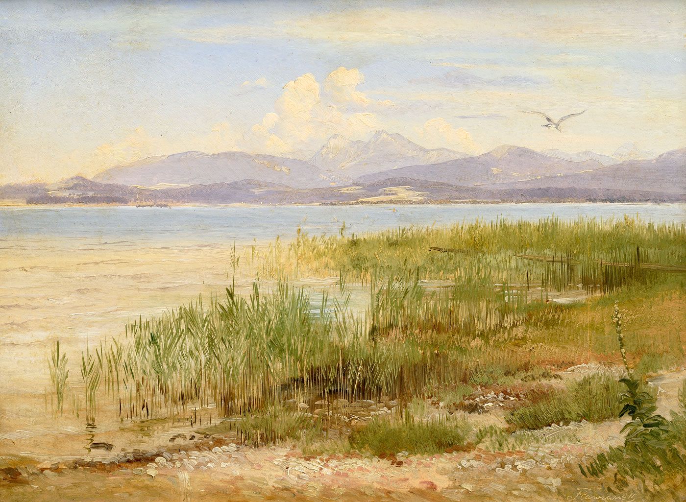 View of Chiemsee - Bedřich Havránek (1821–1899) - The KODL Gallery
