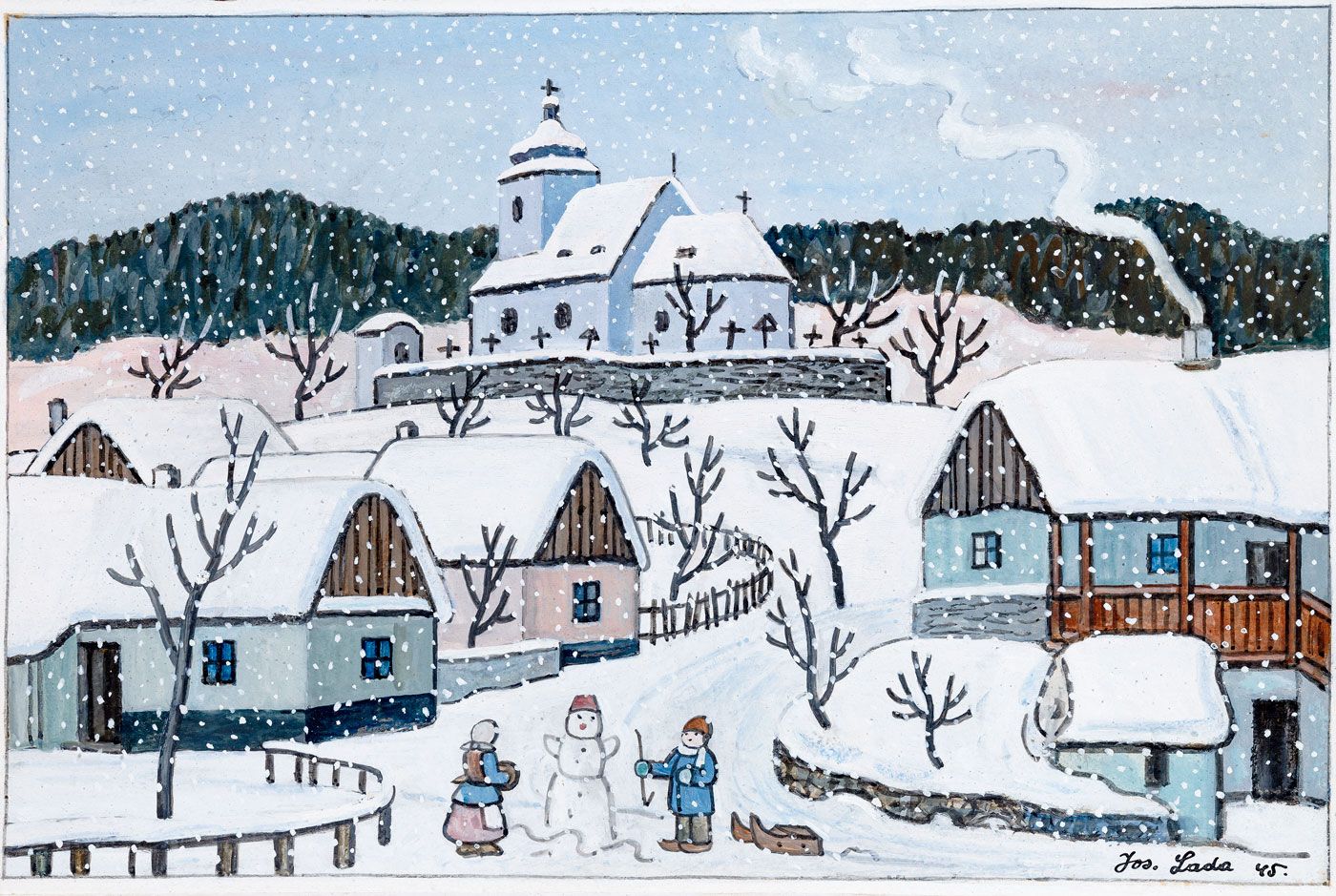Zima - Josef Lada (1887–1957) - Galerie KODL