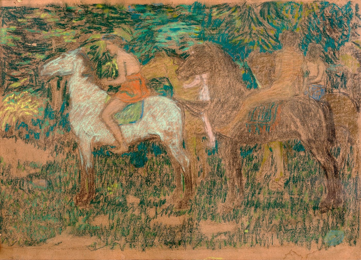Jezdci v lese - Jan Preisler (1872–1918) - Galerie KODL