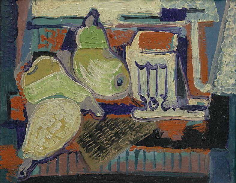 Zátiší s pohárem a hruškou - Emil Filla (1882–1953) - Galerie KODL